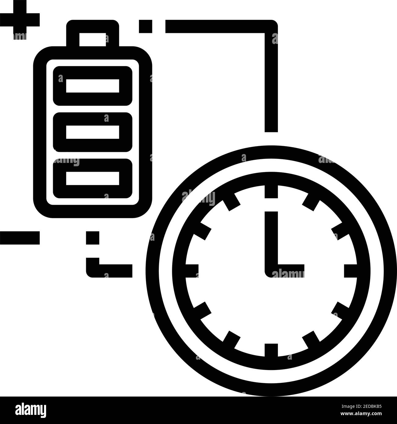 Charge clock Stock Vector Images - Alamy