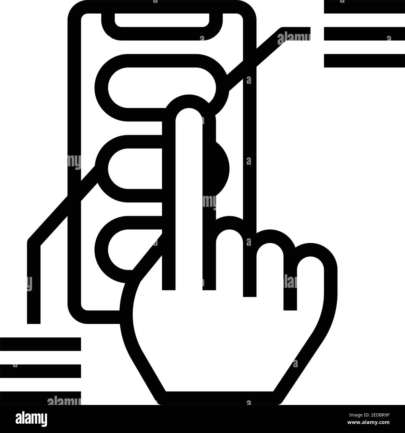 Finger touch Stock Vector Images - Alamy