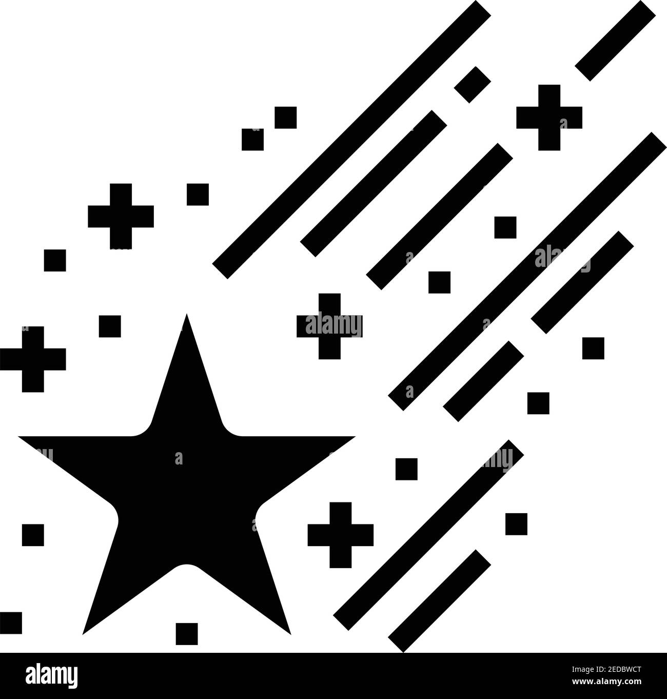 Falling star Black and White Stock Photos & Images - Alamy