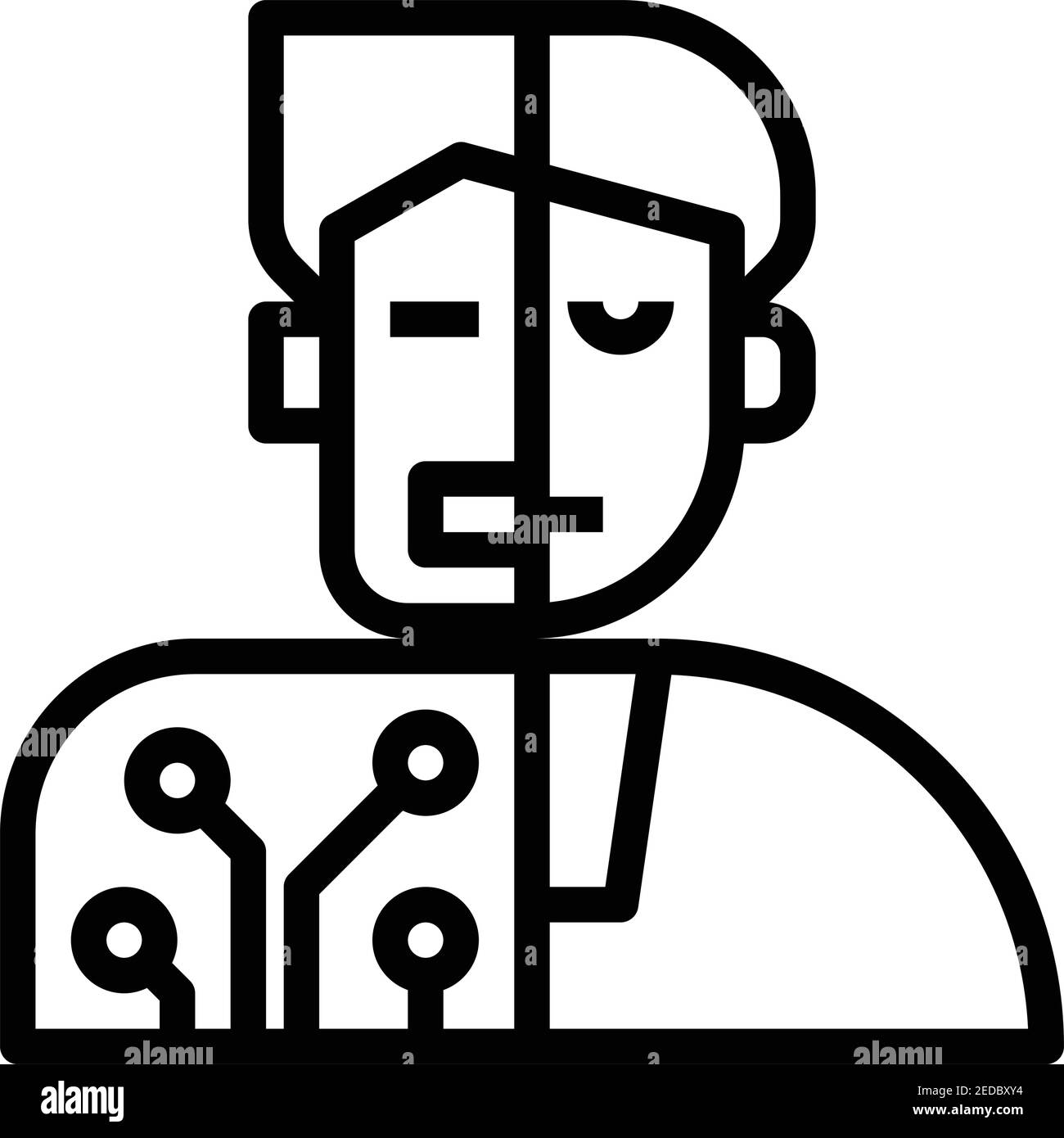 Human half Cut Out Stock Images & Pictures - Alamy