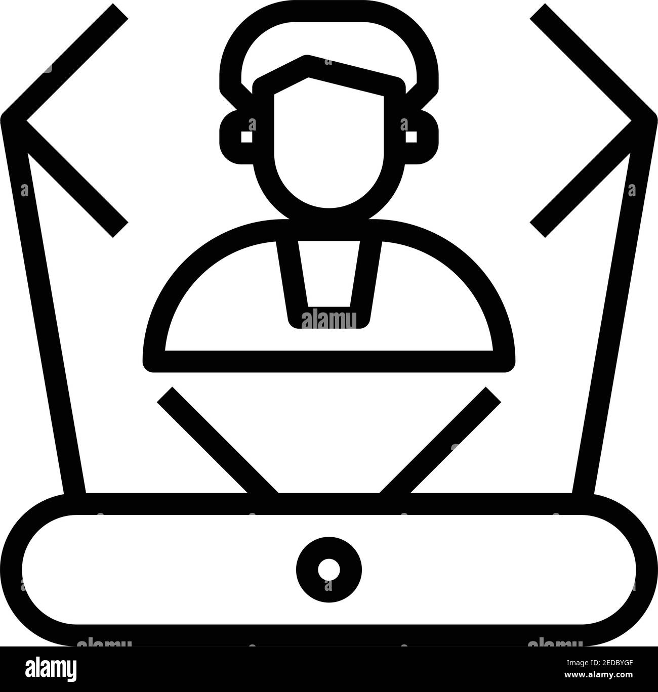 Human hologram Stock Vector Images - Alamy