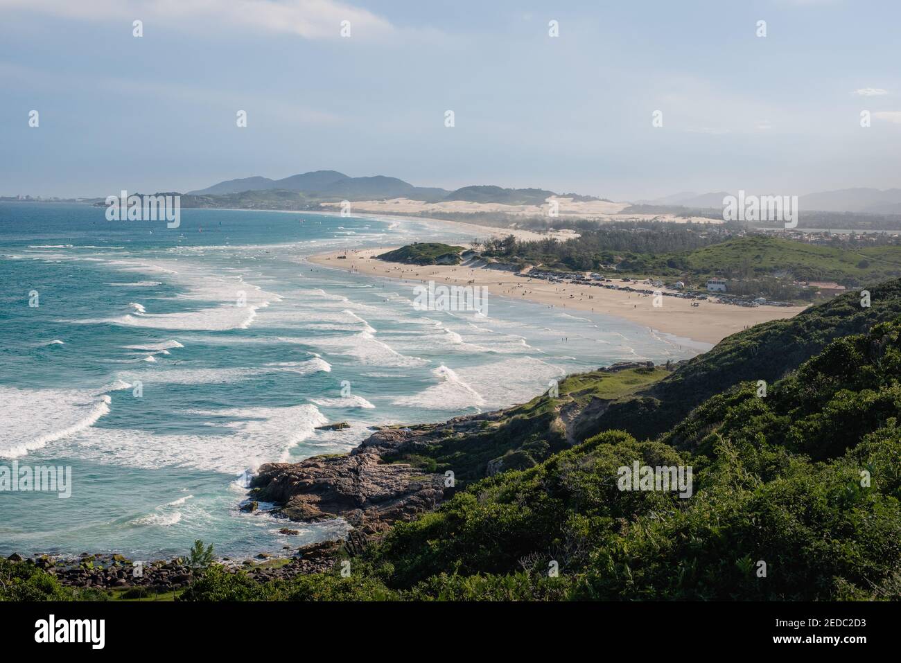Brazilian beach seen from mountain Stock Photo - Alamy