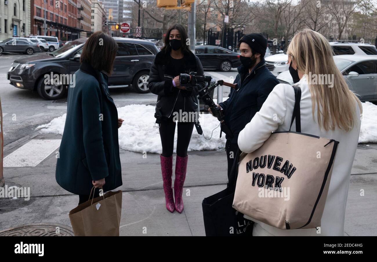 New York, New York, USA. 14th Feb, 2021. Fashion Model ANIKA ELLE ...