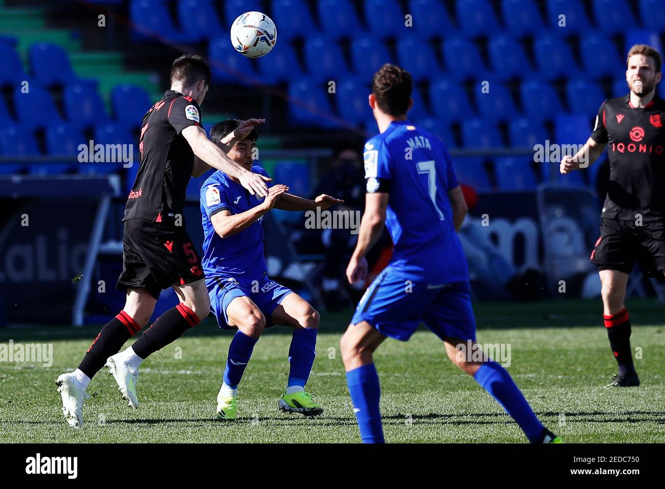 Getafe, Spain. Credit: D. 14th Feb, 2021. Takefusa Kubo (Getafe ...