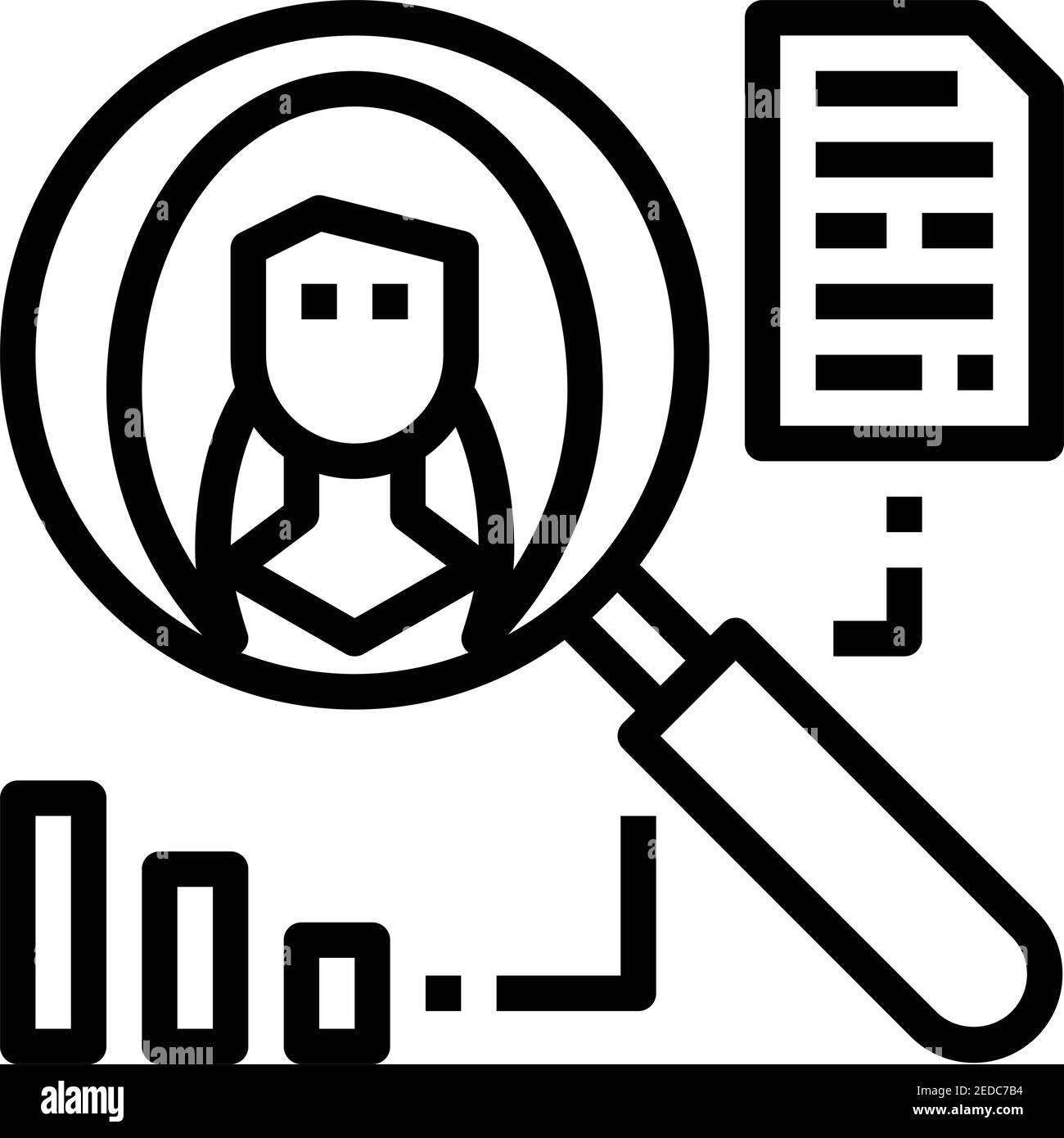 Quality magnifying glass Black and White Stock Photos & Images - Alamy