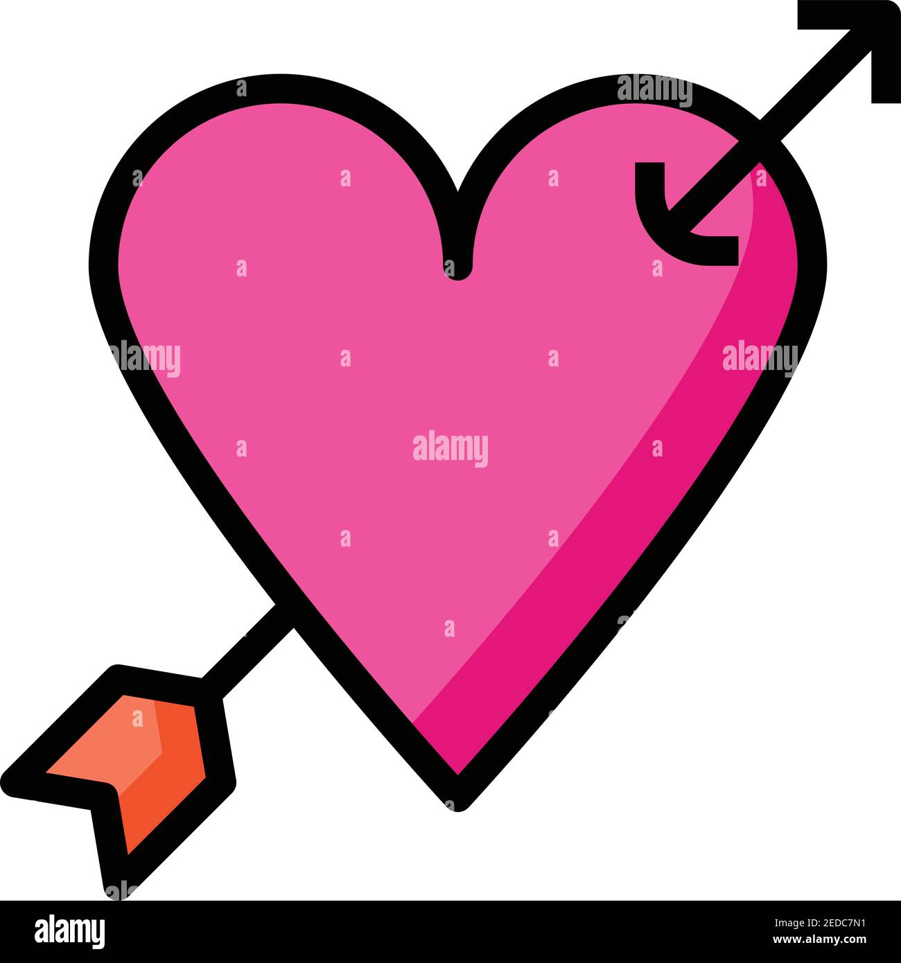 Love arrow Stock Vector Images - Alamy