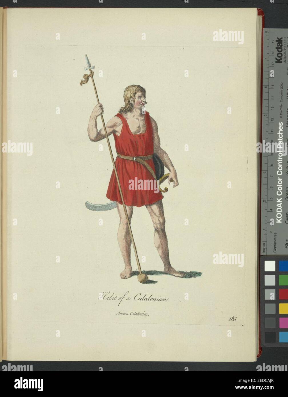 Habit of a Caledonian. Ancien Caledonien Stock Photo - Alamy