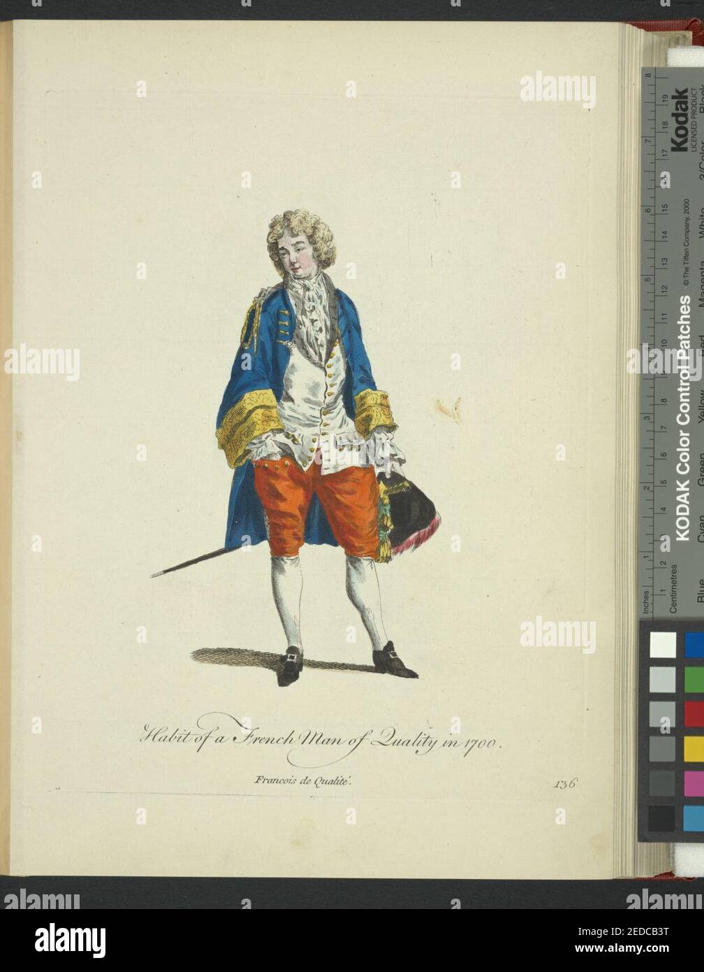 Habit of a French man of quality in 1700. Francois de qualité Stock ...