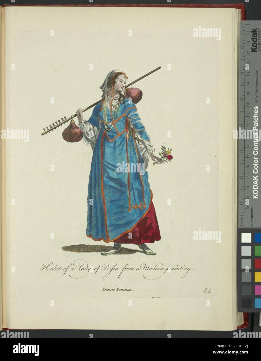 Habit of a lady of Persia from a modern painting. Dame Persiane Stock ...