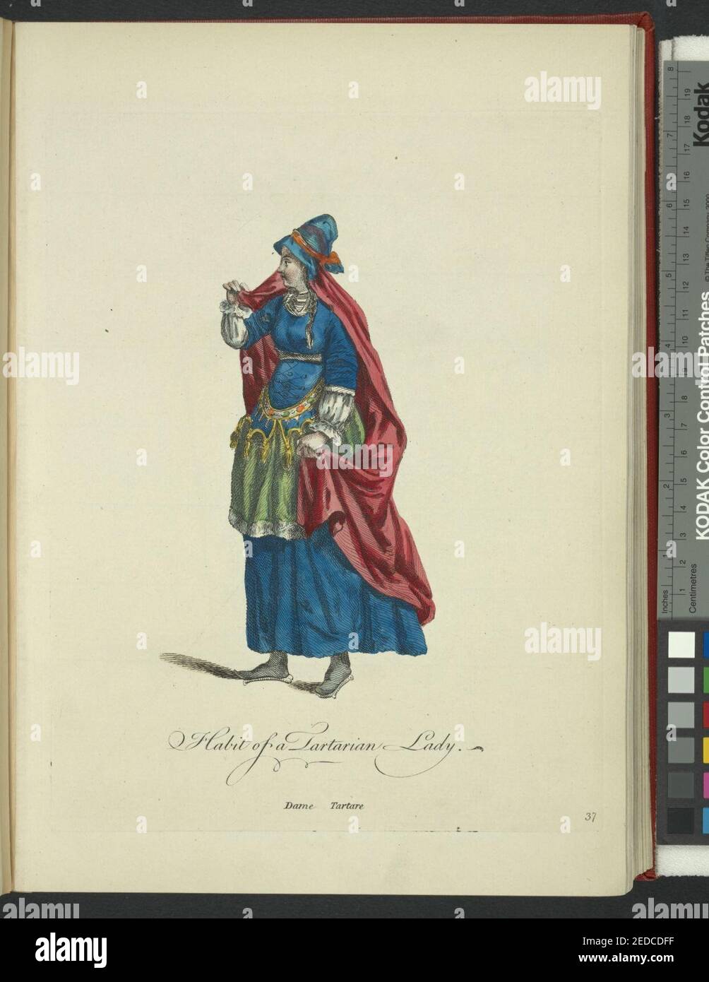 Habit of a Tartarian lady. Dame Tartare Stock Photo - Alamy
