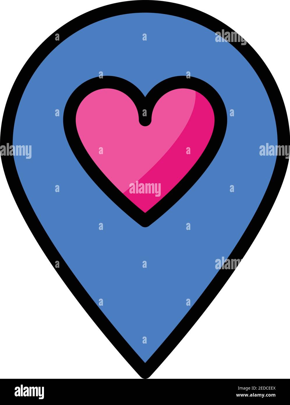 Heart pin Stock Vector Images - Alamy