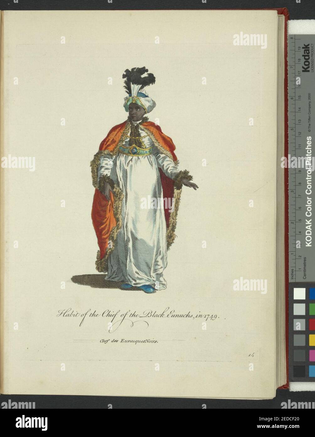 Habit of the chief of the black eunuchs in 1749. Chef des eunuques ...