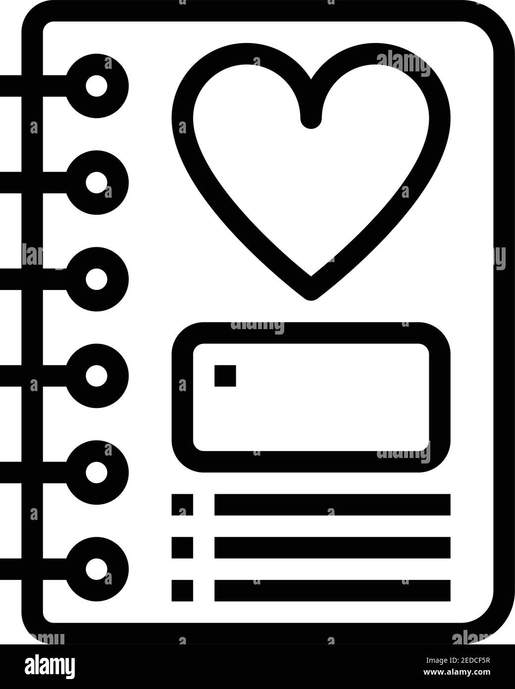 Love diary Stock Vector Images - Alamy