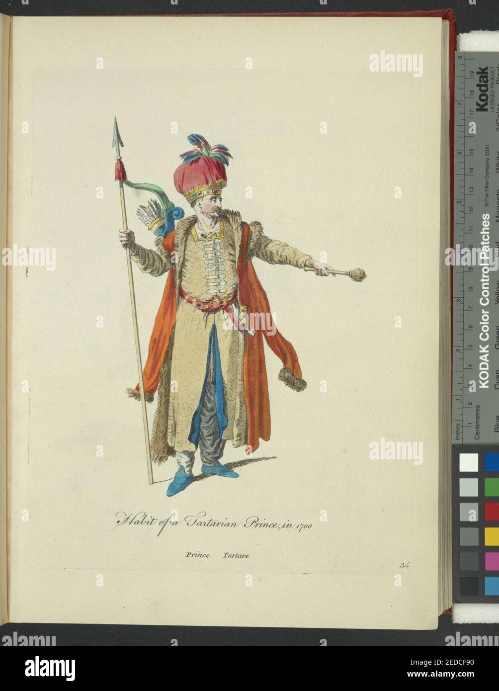 Habit of the Tartarian prince, in 1700. Prince Tartare Stock Photo - Alamy