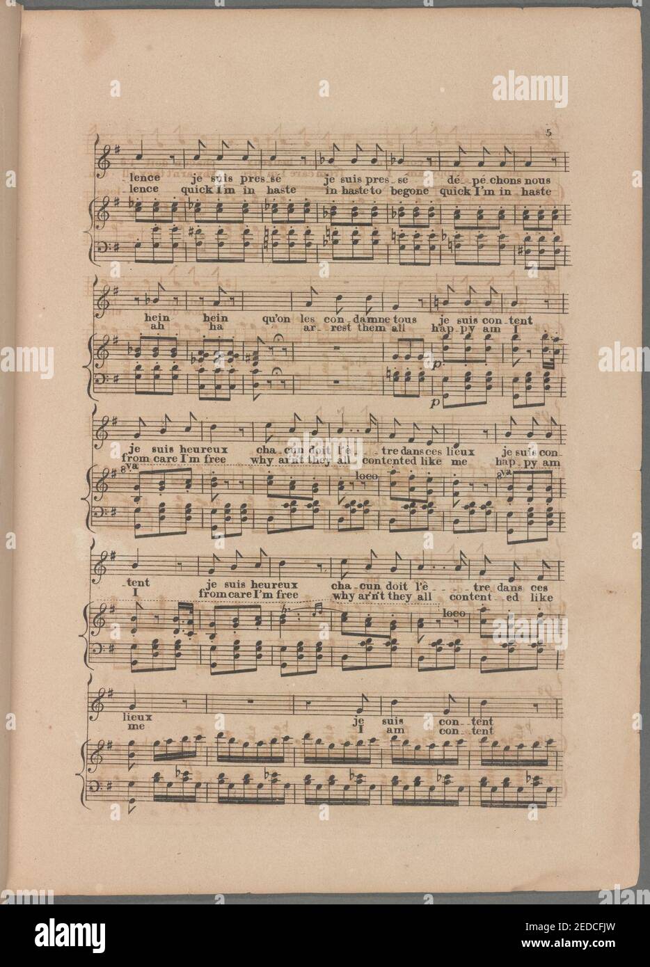 Happy am I, from care I'm free Stock Photo - Alamy