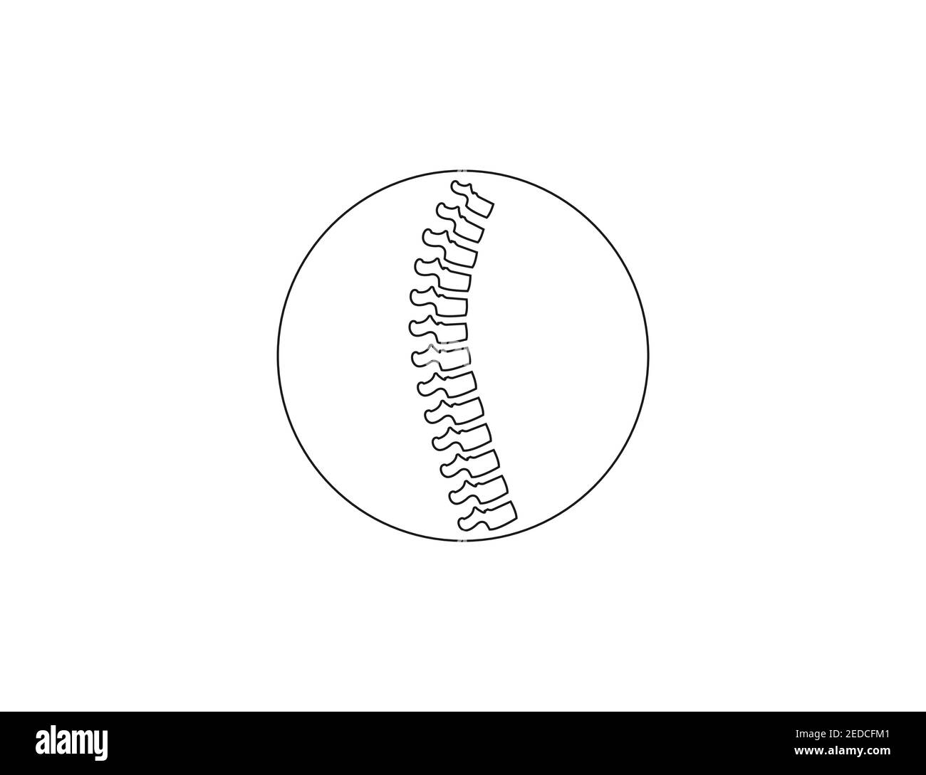Vector illustration. Human spine, natomy backbone icon Stock Vector ...