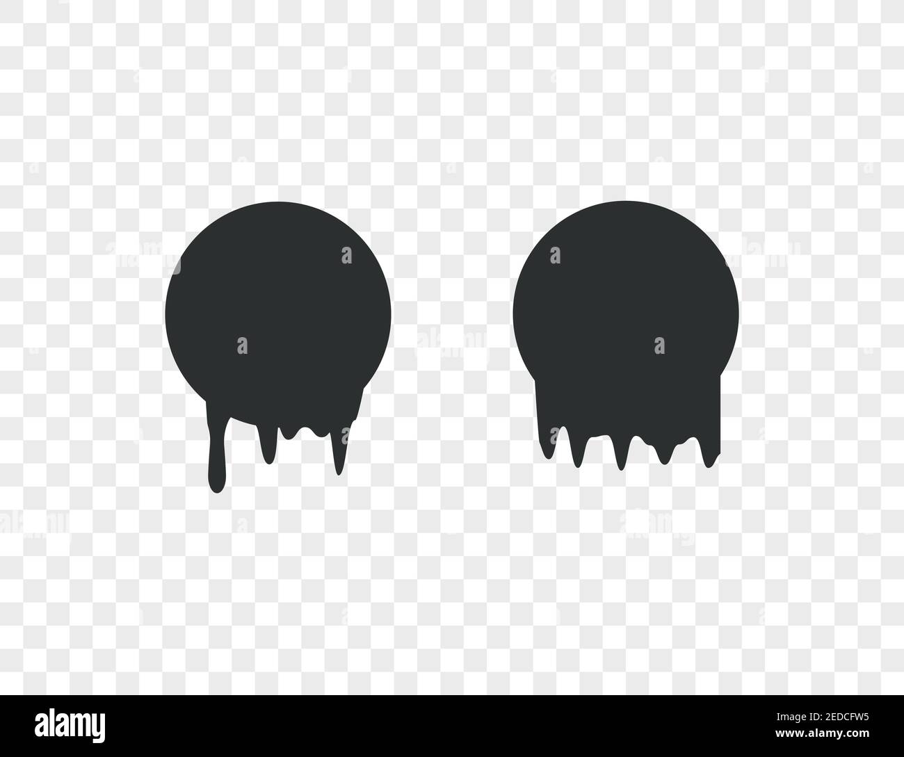 Vector illustration. Dripping circle drops Stock Vector Image & Art - Alamy