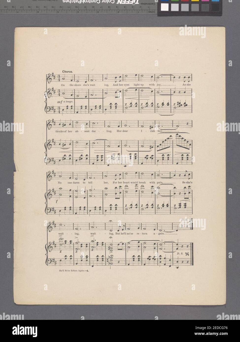 He'll ne'er return again Stock Photo - Alamy