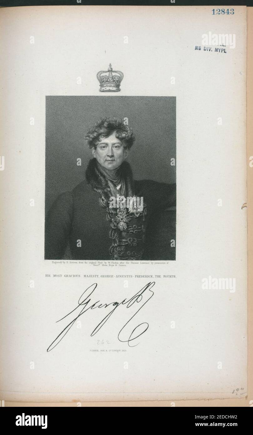 His most gracious majesty, George-Augustus-Frederick, the Fourth Stock ...