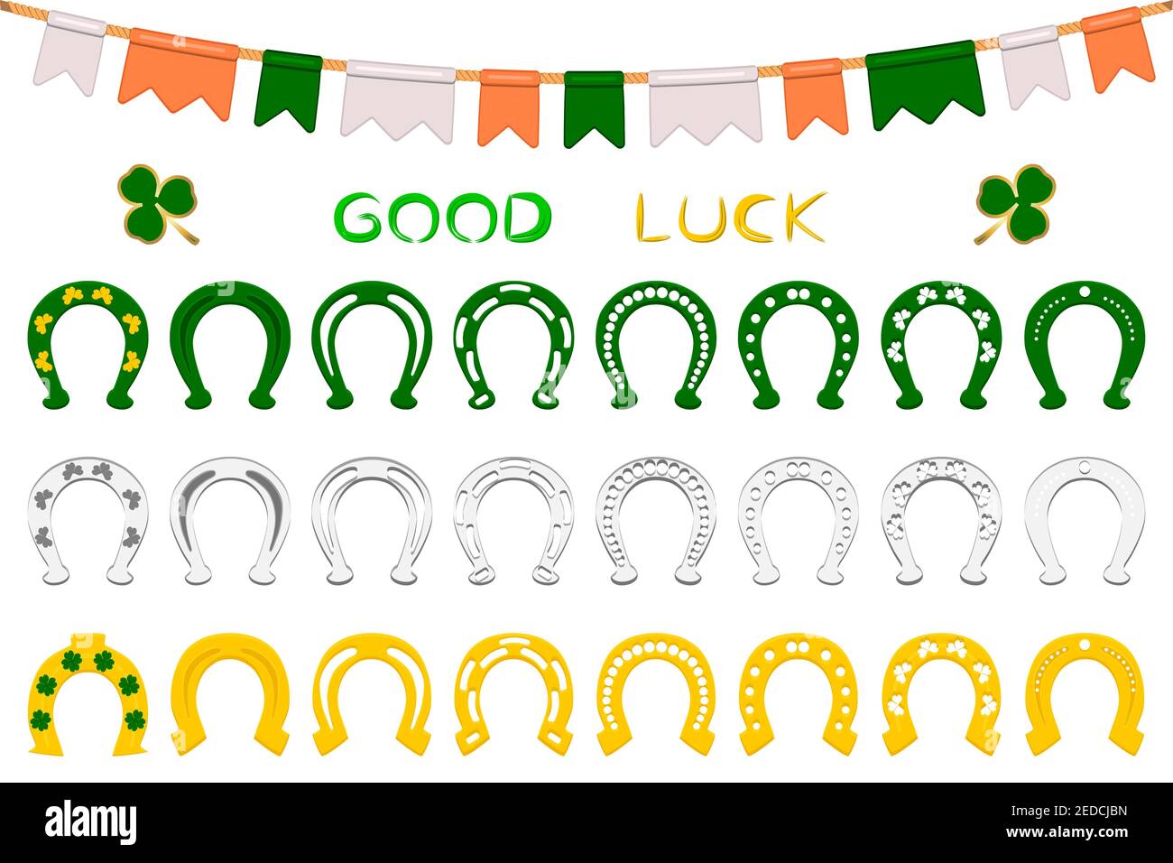 Good luck horse shoe Stock Vector Images - Alamy
