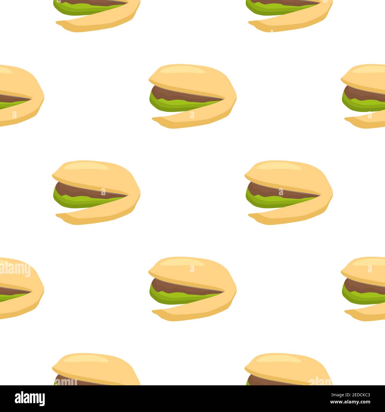 Illustration on theme big pattern identical types pistachio, nut equal ...
