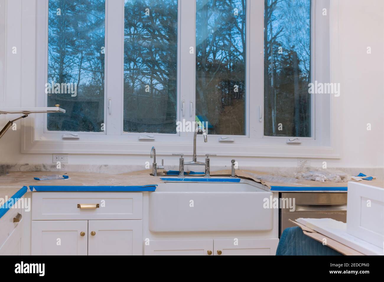 Kitchen remodel beautiful kitchen furniture of installation base Stock ...