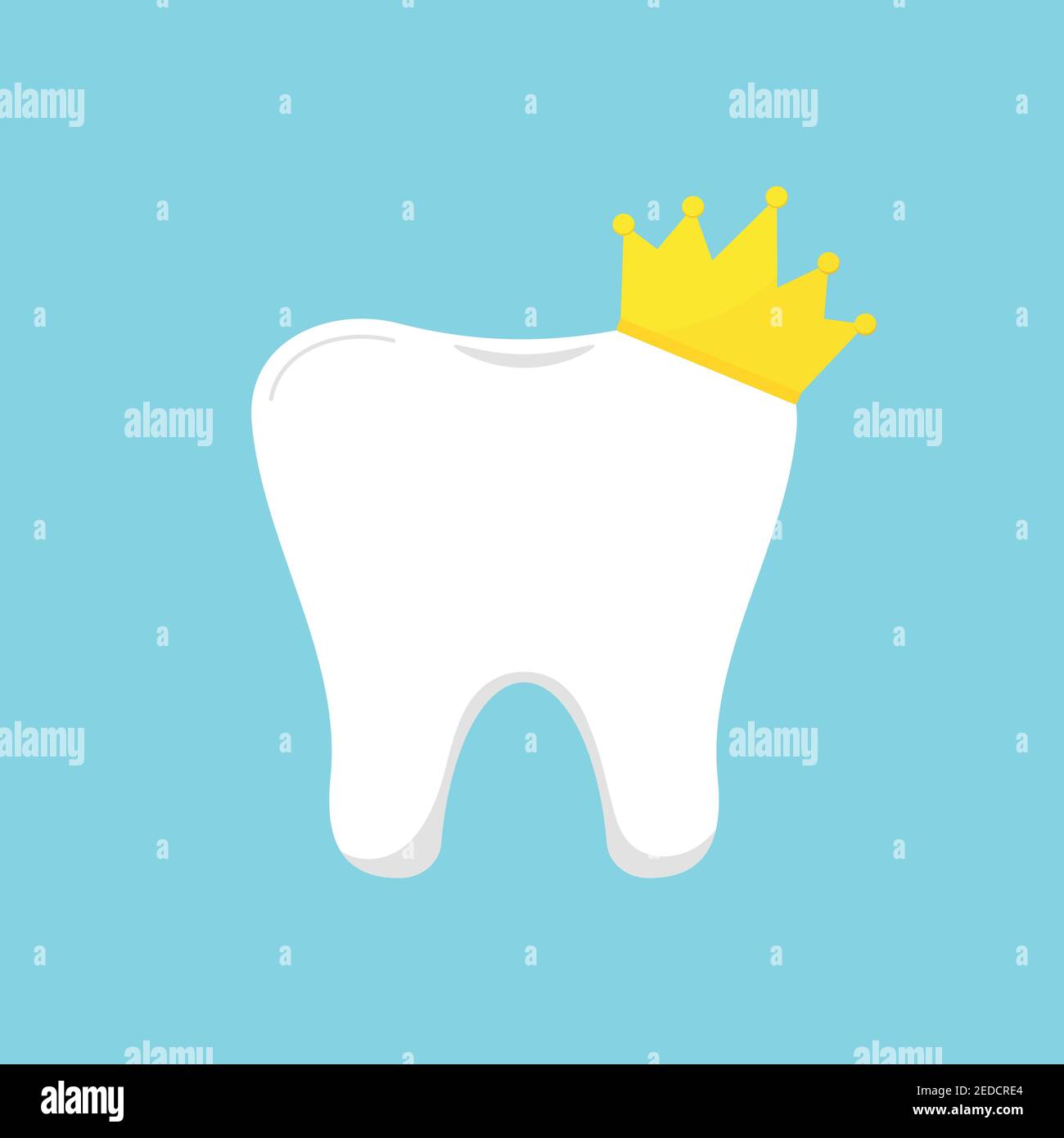 Tooth crown icon element Stock Vector Images - Alamy
