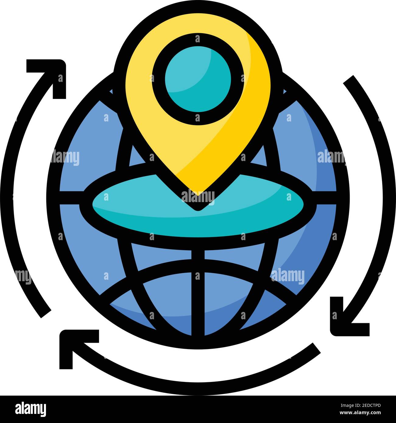 World position Stock Vector Images - Alamy