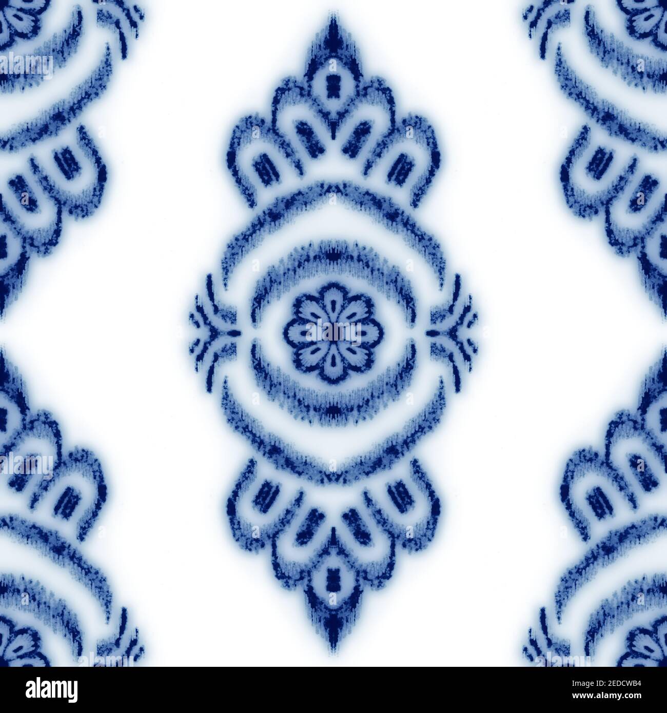 Seamless classic blue and white ceramic design Stock Photo - Alamy