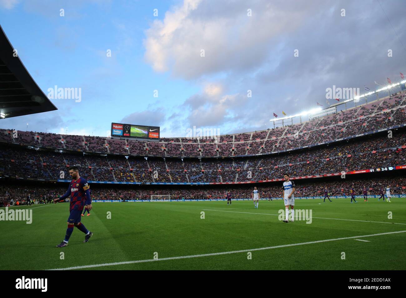 Nou camp football stadium view empty hi-res stock photography and ...
