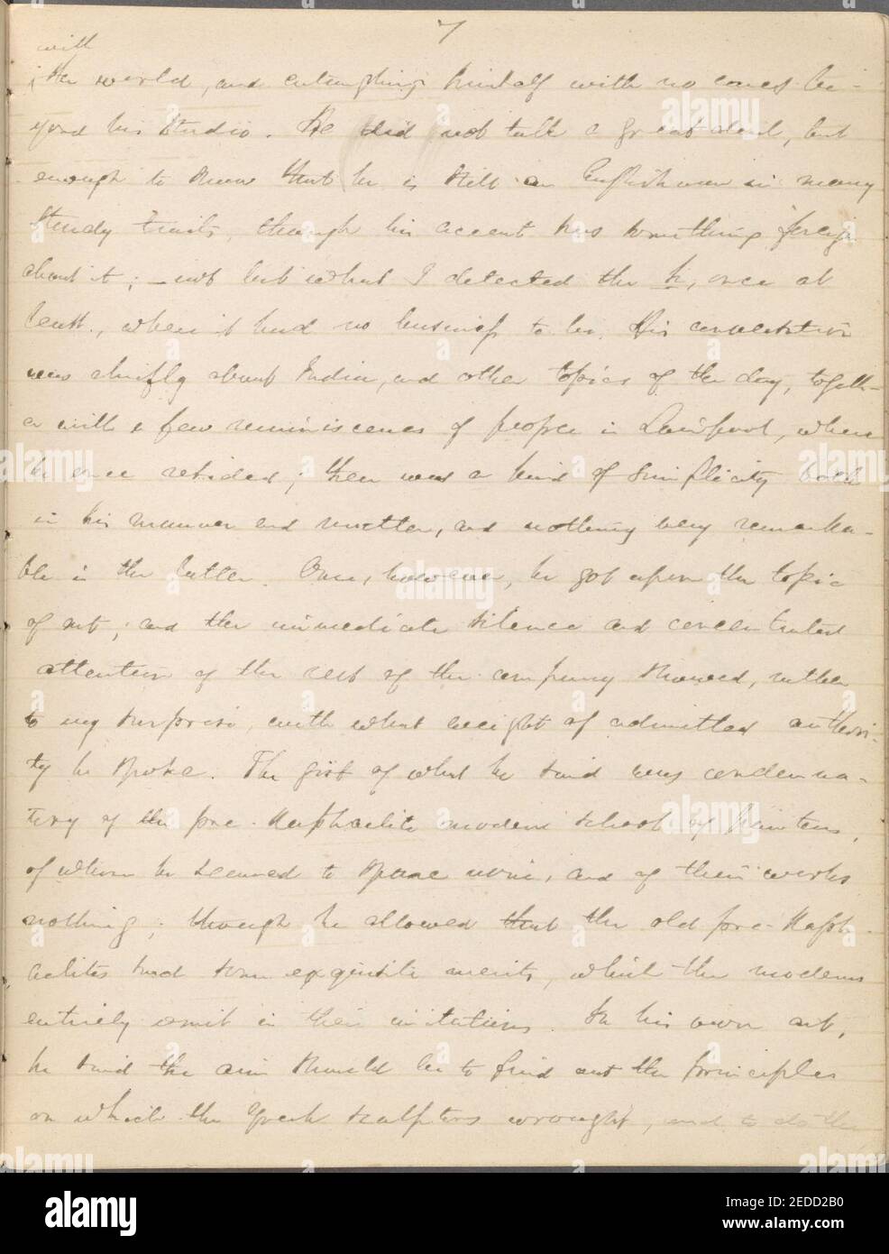 Italian Notebook, kept at Rome. Mar. 11, 1858 - Apr. 22, 1858 Stock ...