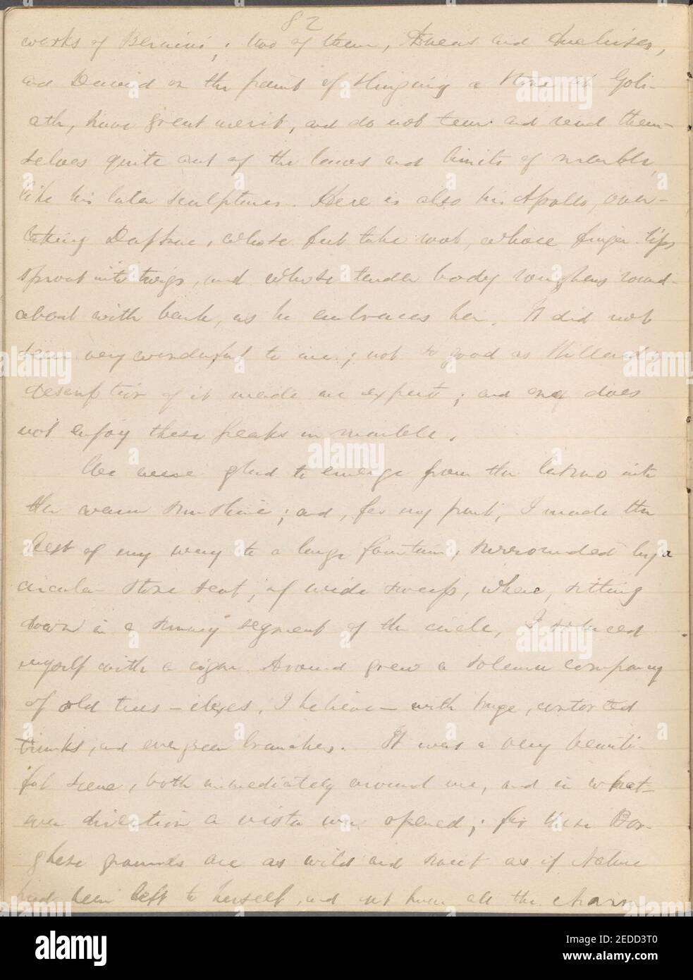 Italian Notebook, kept at Rome. Mar. 11, 1858 - Apr. 22, 1858 Stock ...