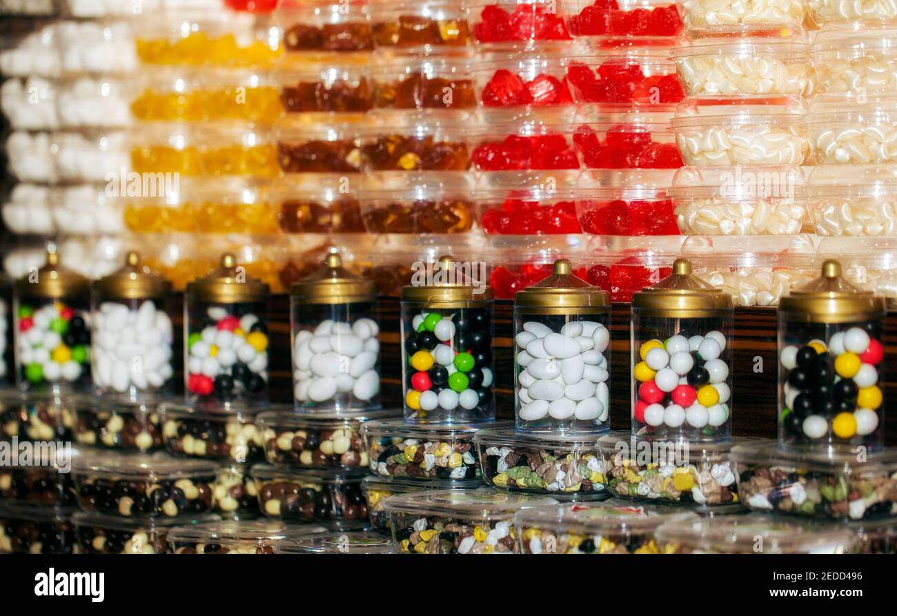Delicious and Sweet Candies in a Candy Shop Stock Photo - Alamy