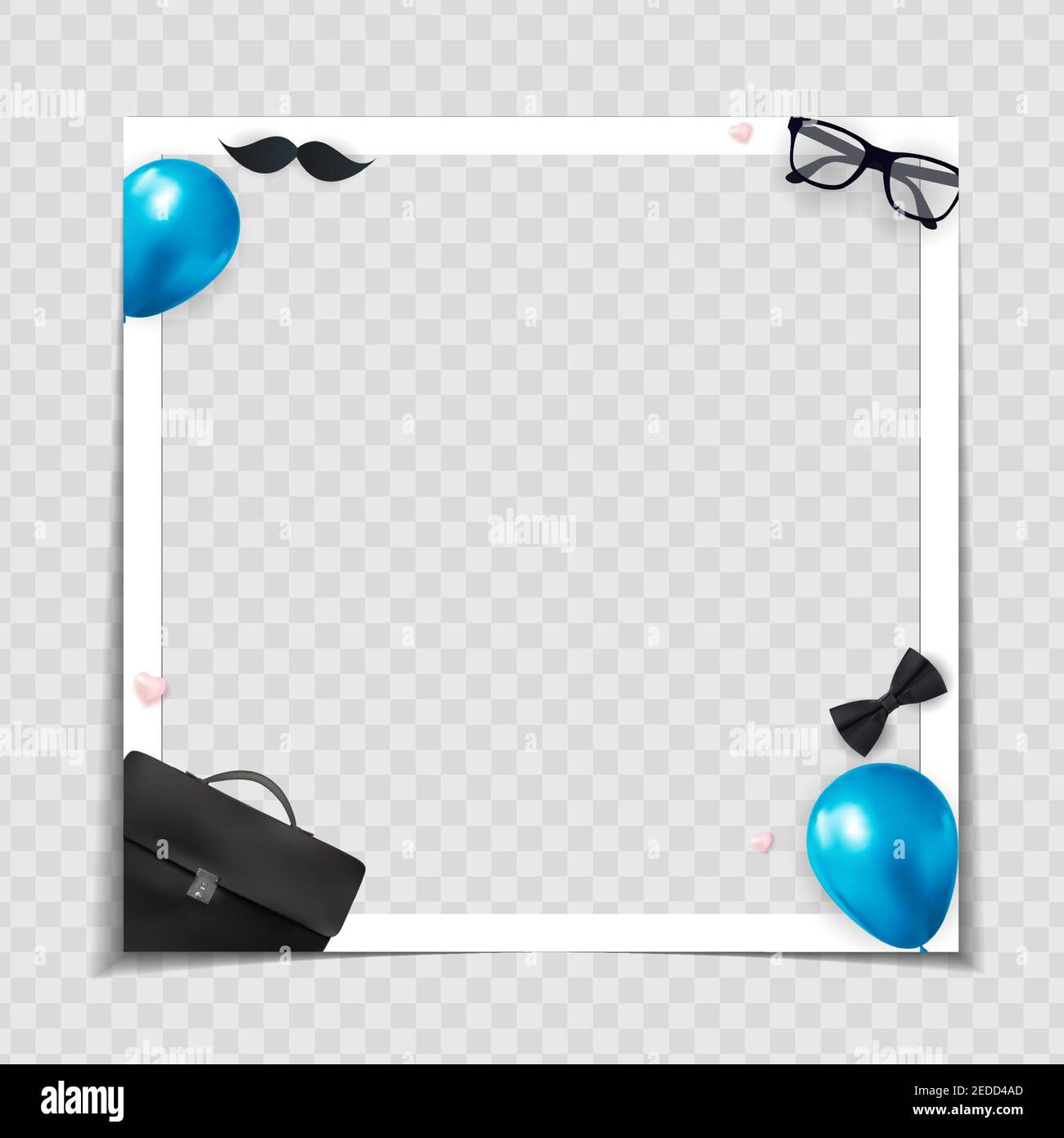 Father`s Day Photo Frame Template Background. Poster, flyer, greeting ...