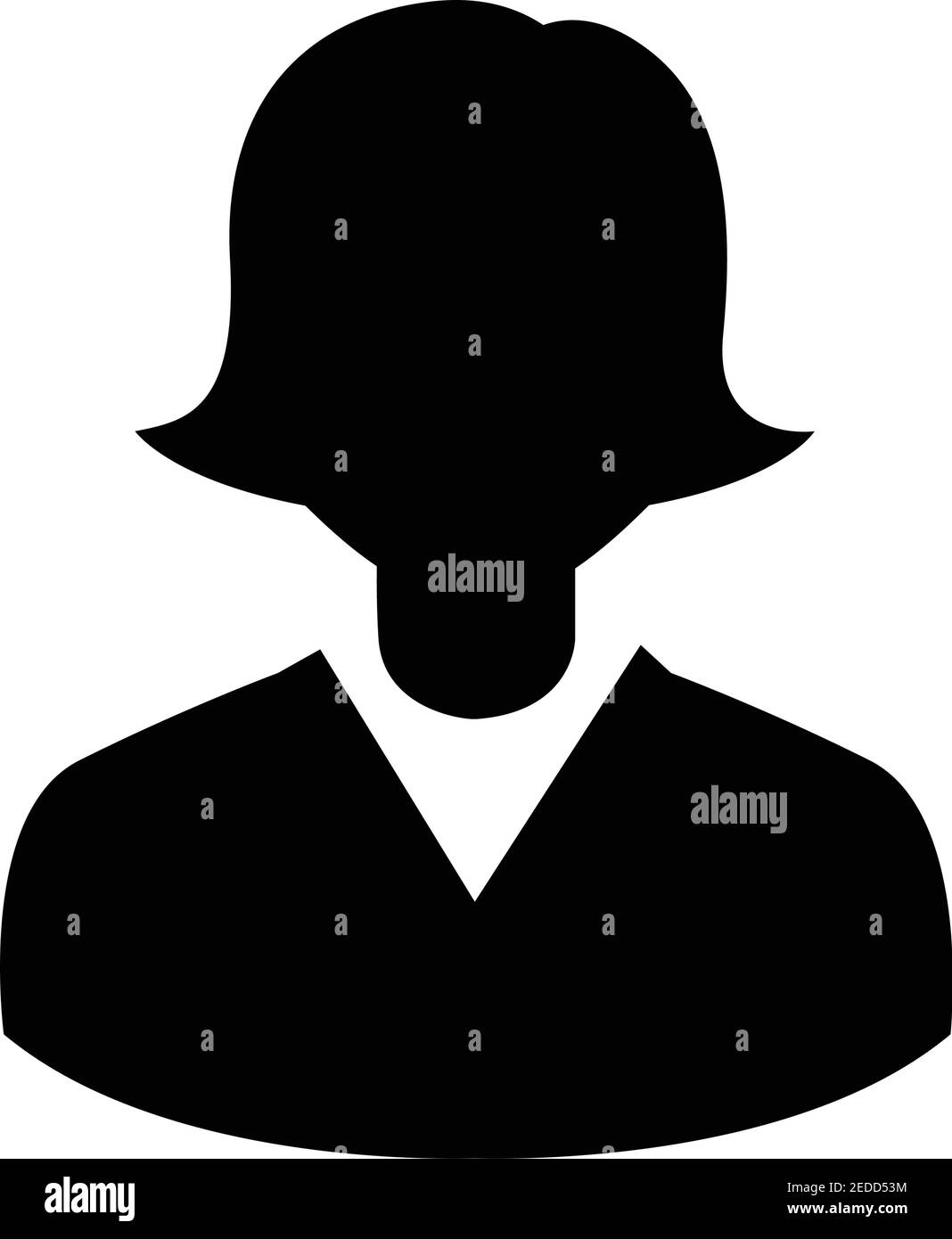 User icon woman female vector flat person profile avatar vector ...