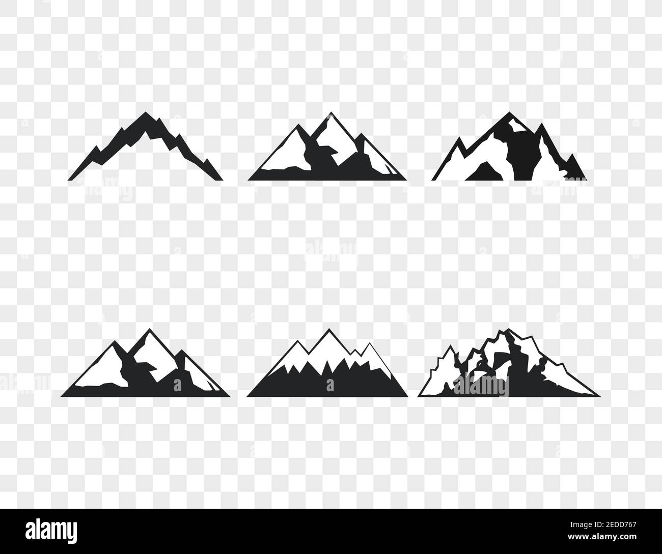 Vector illustration. Adventure hill mountain icon Stock Vector Image ...