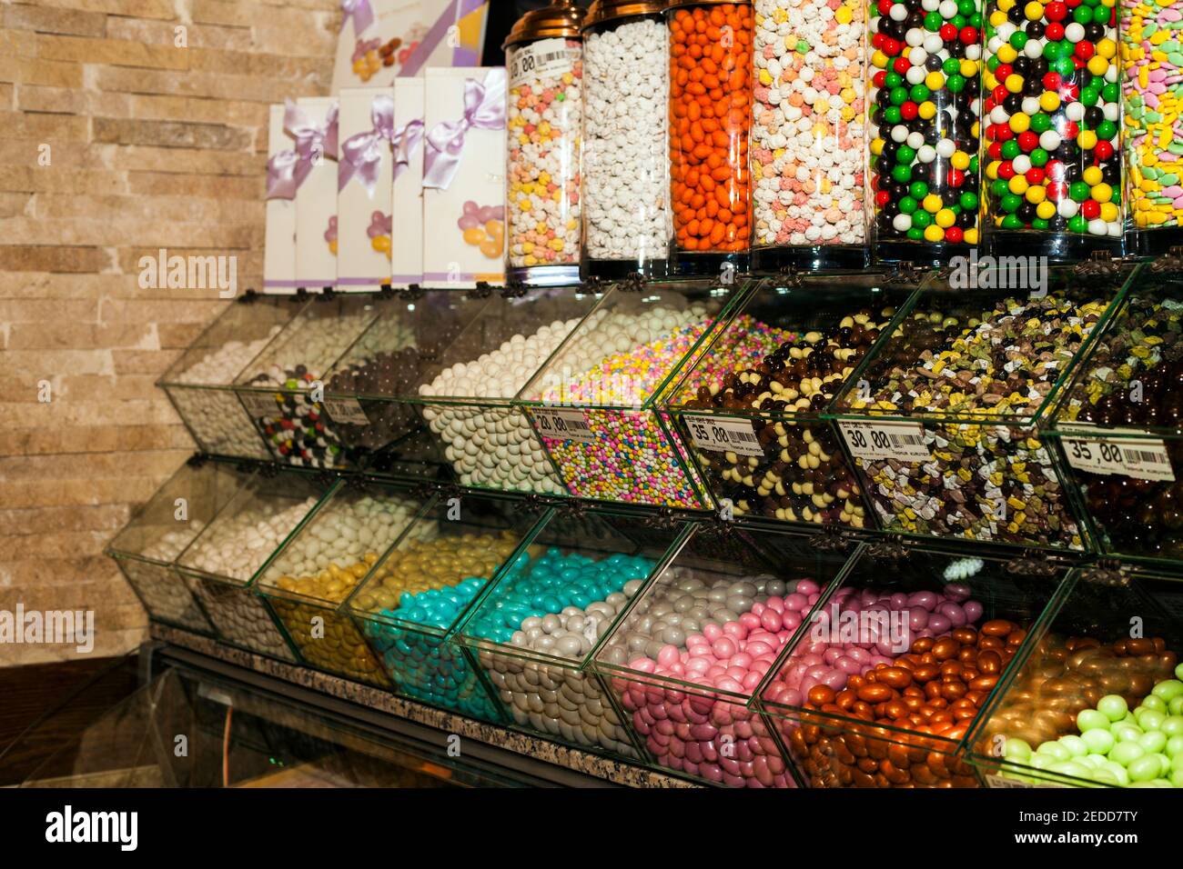 Delicious and Sweet Candies in a Candy Shop Stock Photo - Alamy