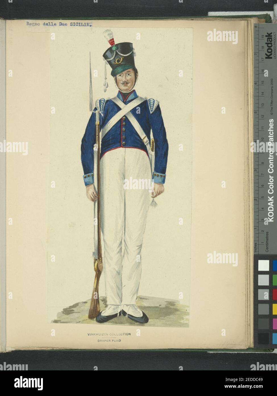 Italy. Kingdom of the Two Sicilies, 1816 Stock Photo - Alamy