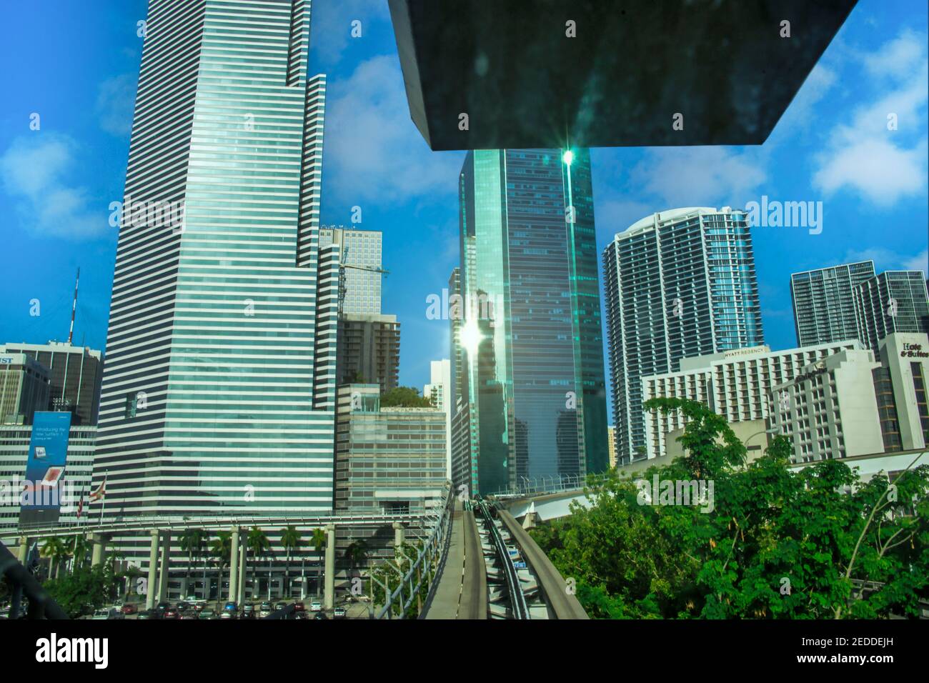 Metromover station downtown miami florida hi-res stock photography and ...
