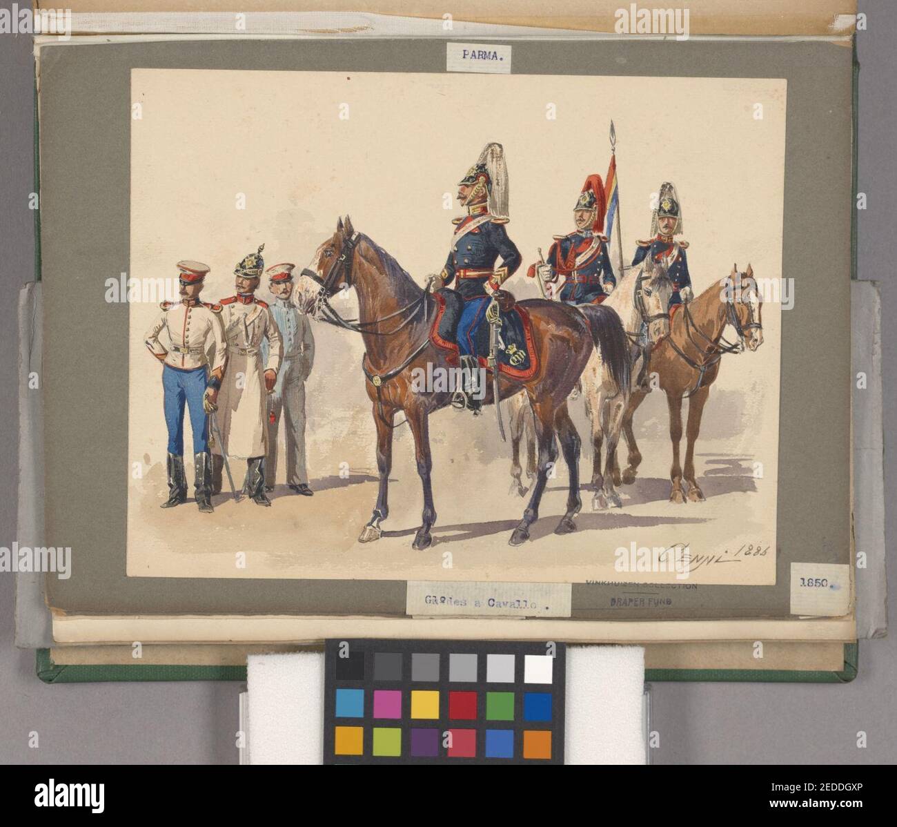 Italy. Parma, 1850-1851 Stock Photo - Alamy