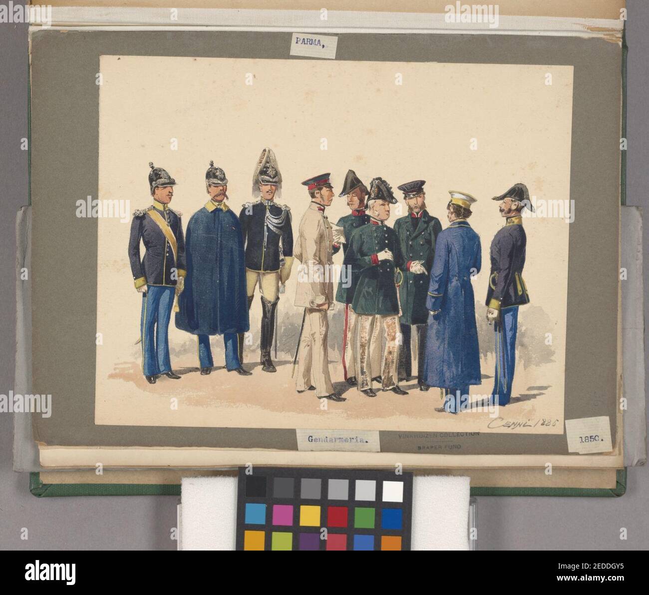 Italy. Parma, 1850-1851 Stock Photo - Alamy