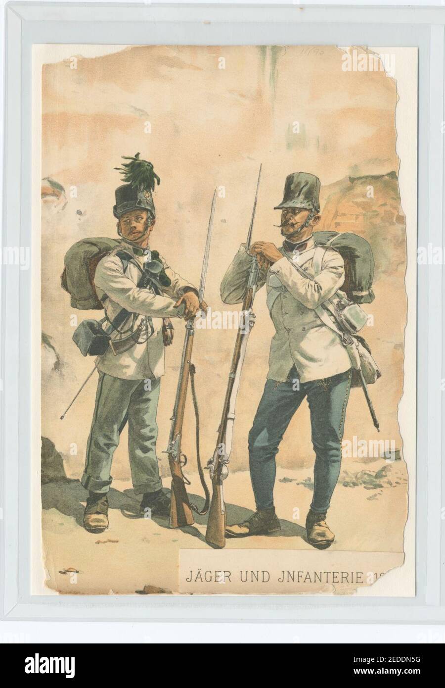 Jäger und Infantry (1859 Stock Photo - Alamy