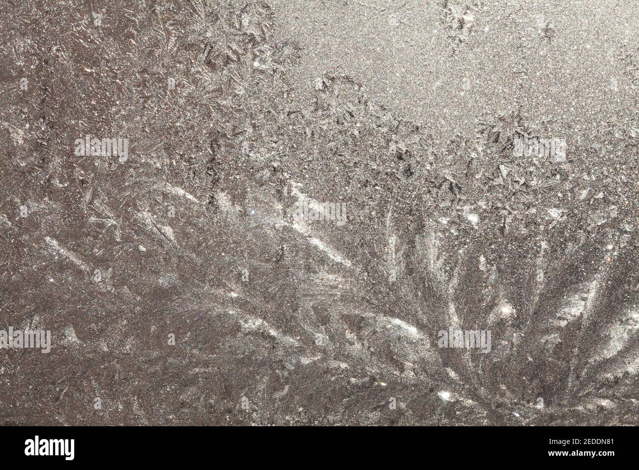 Frost pattern . Texture of ice on the glass Stock Photo - Alamy