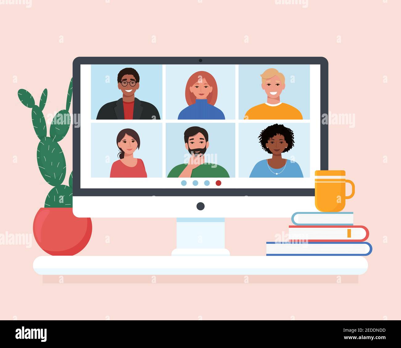Video Conference Vector