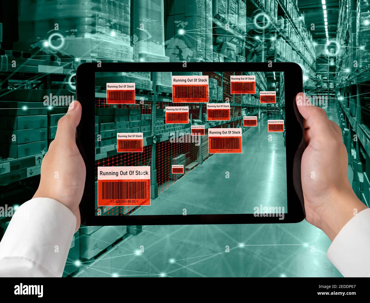Smart warehouse management system using augmented reality technology to identify package picking ...