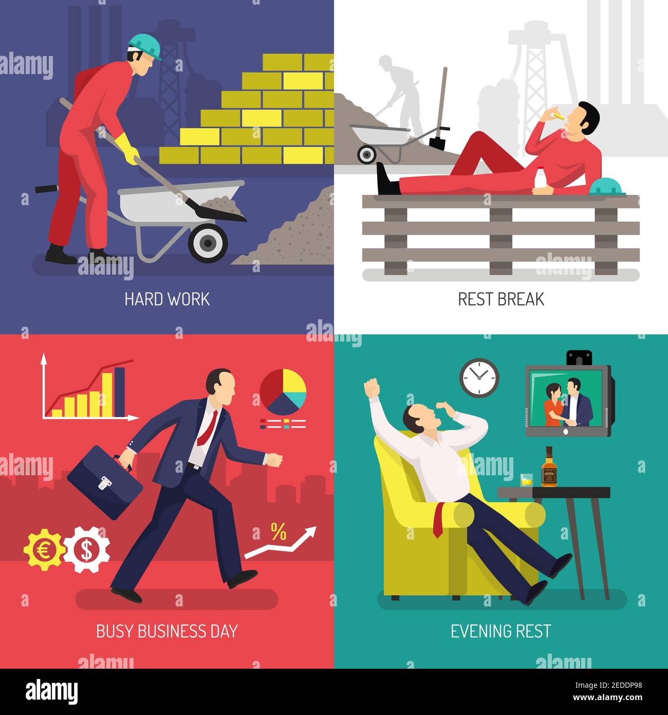 Exhausted After Work Funny Graphics