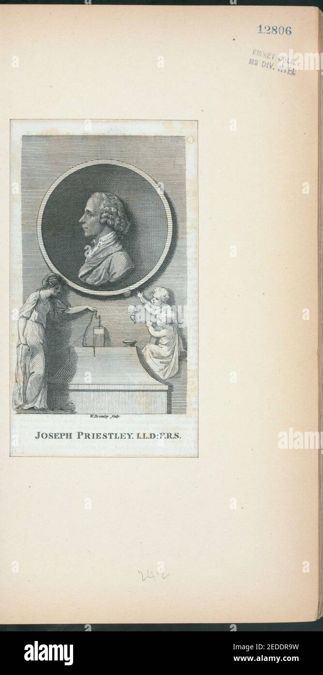 Joseph Priestley, L.L.D., F.R.S Stock Photo - Alamy