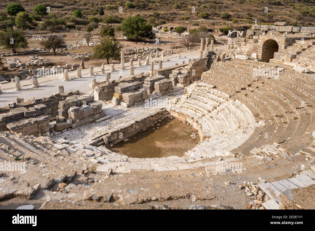 Odeion of Ephesus in Ephesus Ancient City, Turkey Stock Photo - Alamy