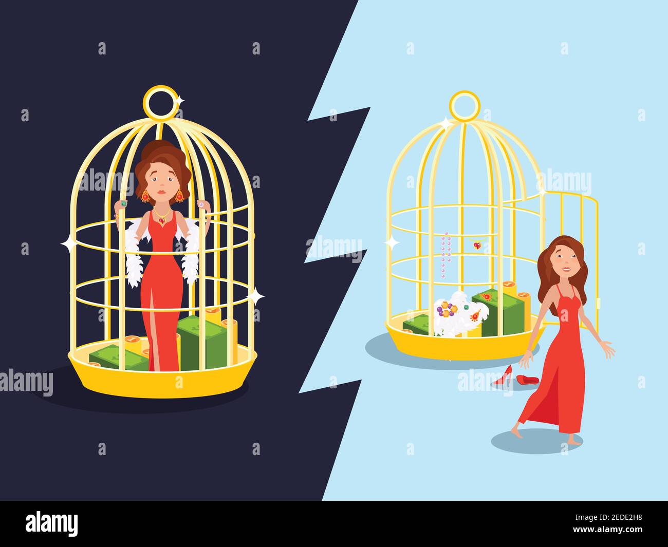 Jail prison girl female Stock Vector Images - Alamy