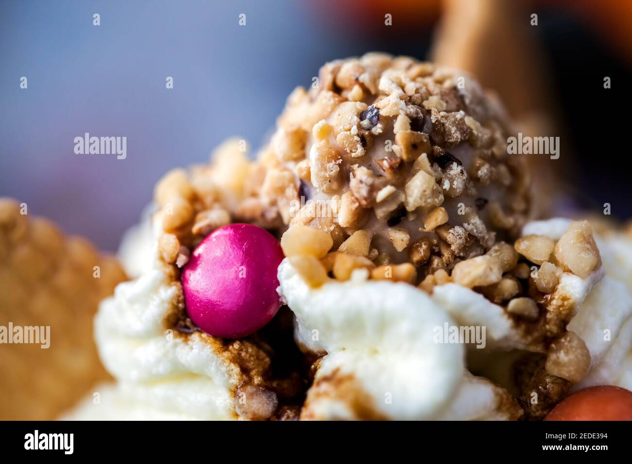 Delicious Sweet Ice Cream in a Cup Close Up Stock Photo - Alamy